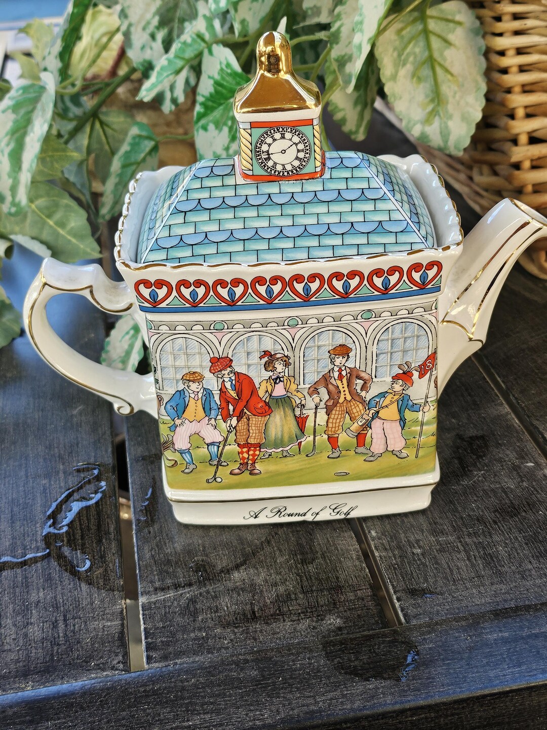 Vintage Collectible Sadler Championship A Round of Golf Tea Pot; Made ...