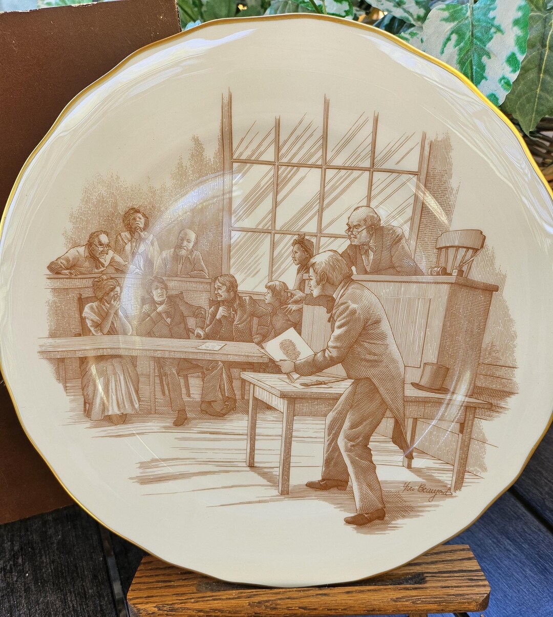Franklin Porcelain the Official Mark Twain Plate Collection "finger ...