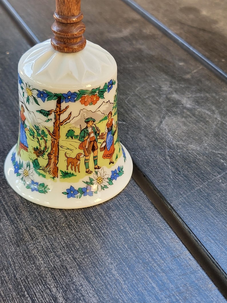 Vintage SPM Walkure Porcelain Farm Bell, Shepherd Couple, West Germany ...