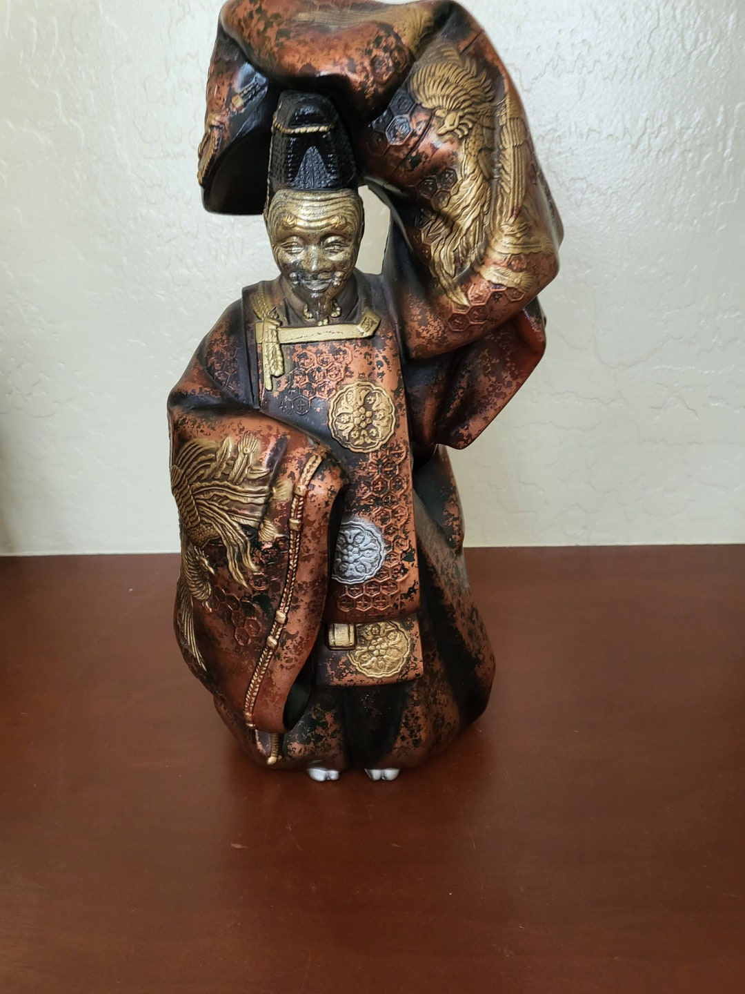 Vintage Okina Noh Doll: Kabuki Dancer With Mask, Japanese Figure - Etsy