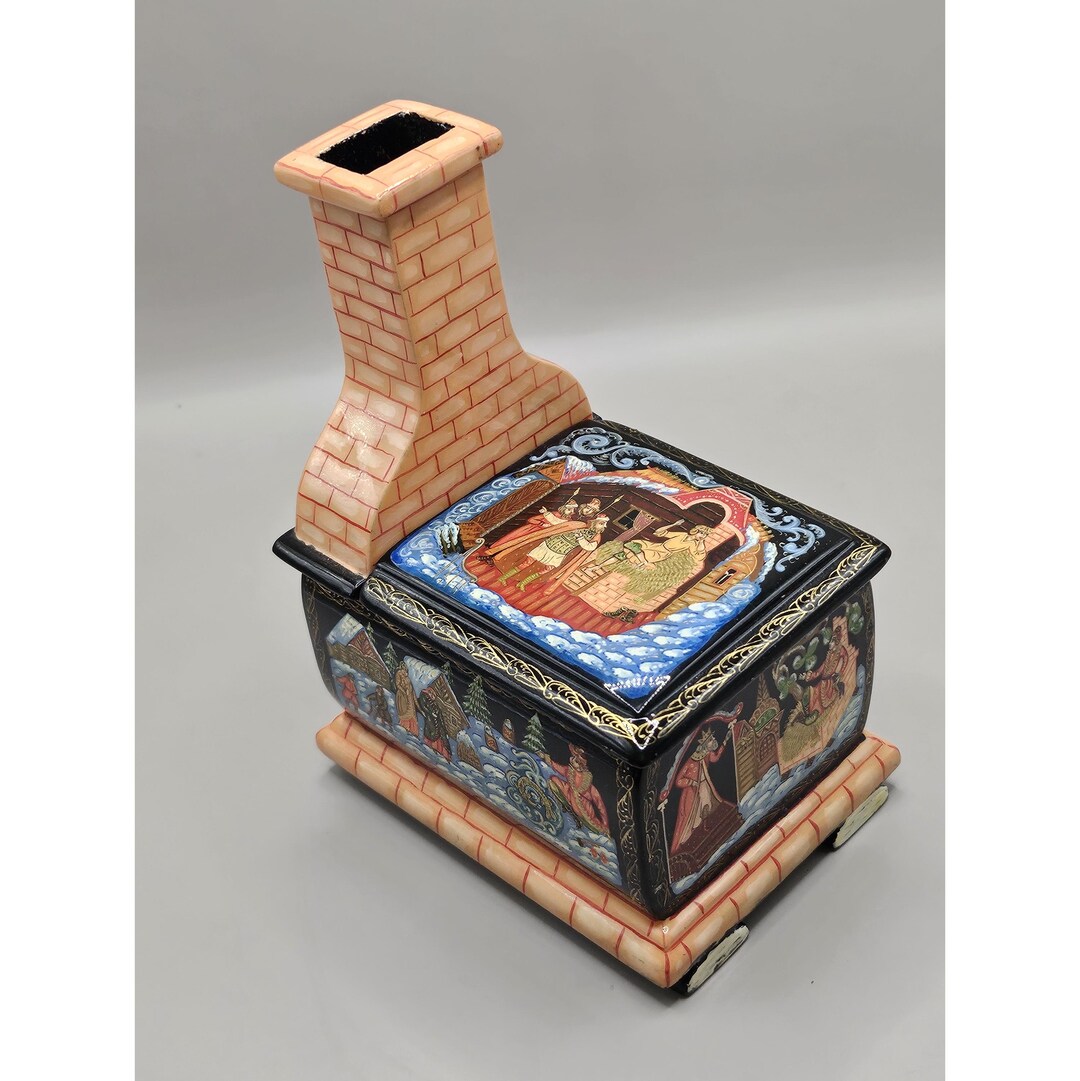 Vintage Russian Lacquer Miniature "at the Behest of a Pike" Russian ...