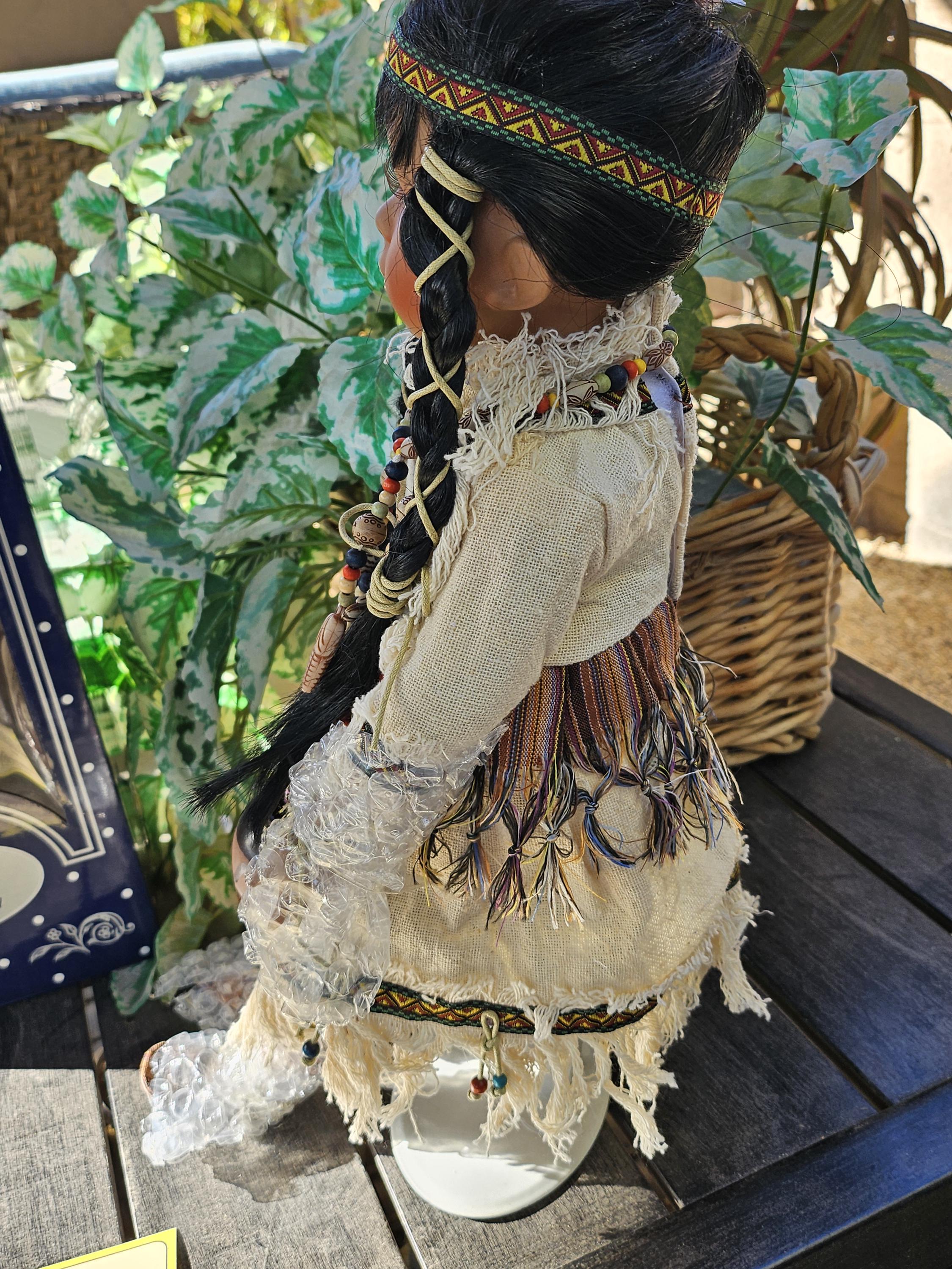 Emerald Doll Collection 'jasmin'e Porcelain Native American Doll ...
