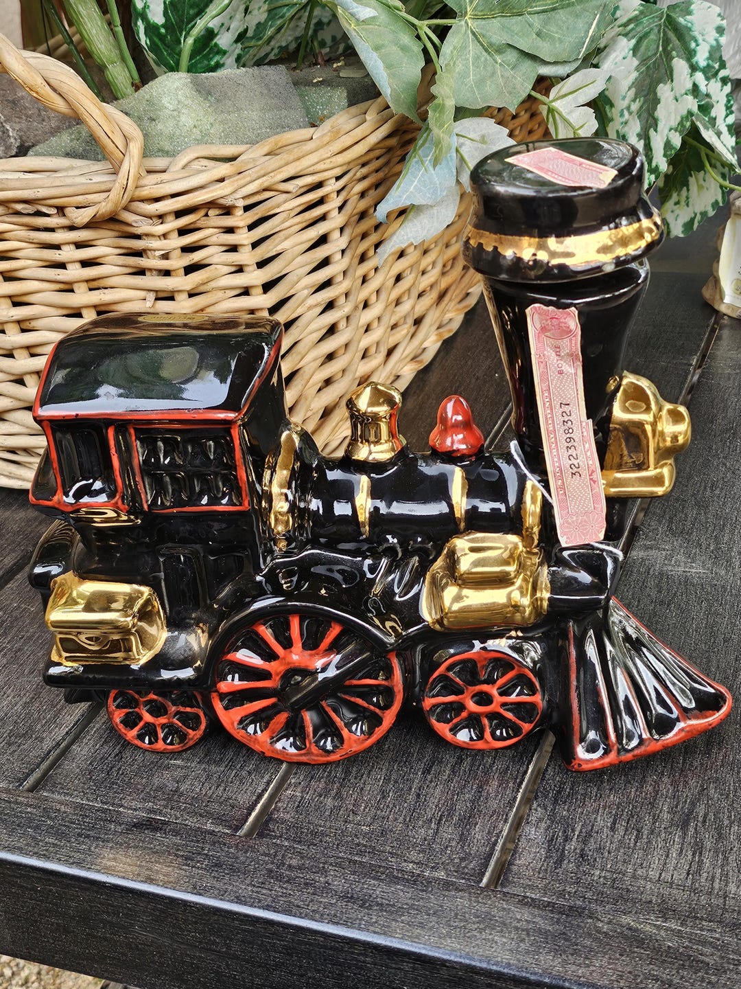 Vintage Ezra Brooks Bourbon Train Engine Decanter Collectible Barware ...