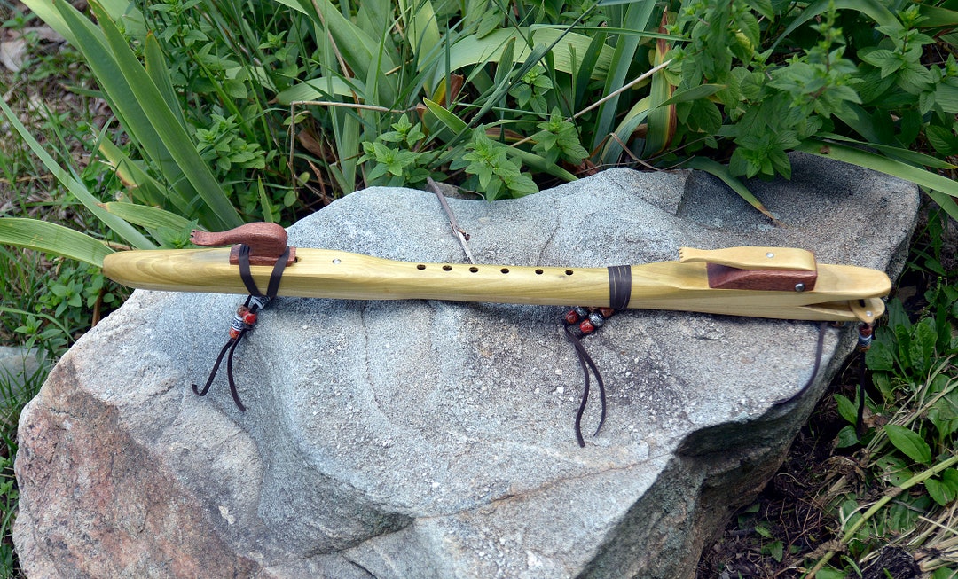 Native American Style Flute in the Key of F Tuned to 432 Hertz. Wooden ...
