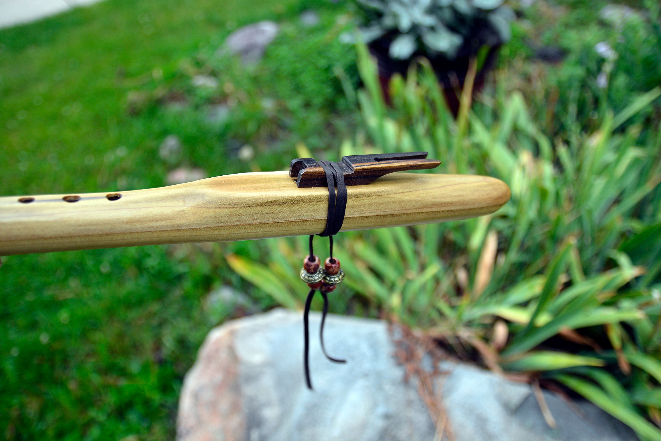 Native American Style Flute, F, 440 Hertz, Six-hole Flute, Wooden Flute ...