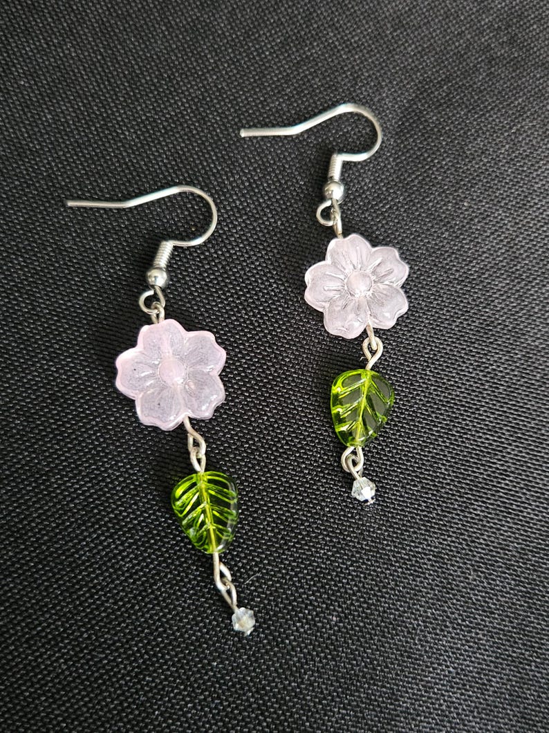 Glass Flower Earring Sets - Etsy