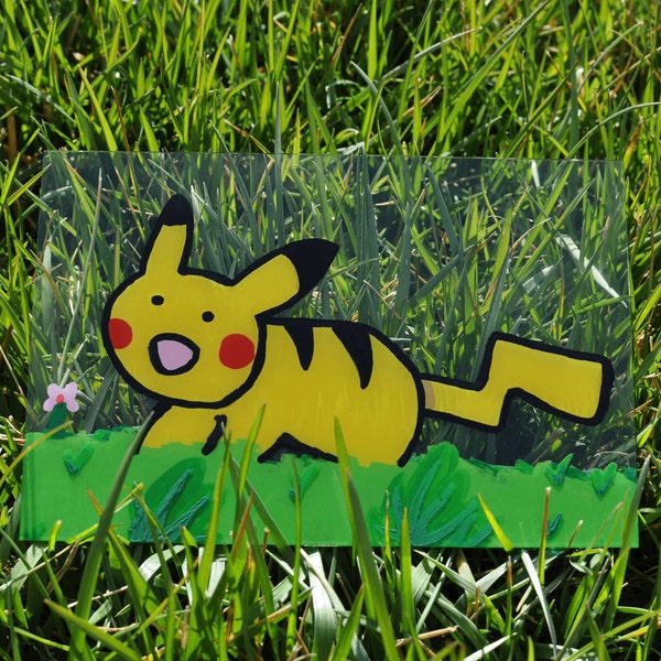 Pikachu Glass Painting - Etsy