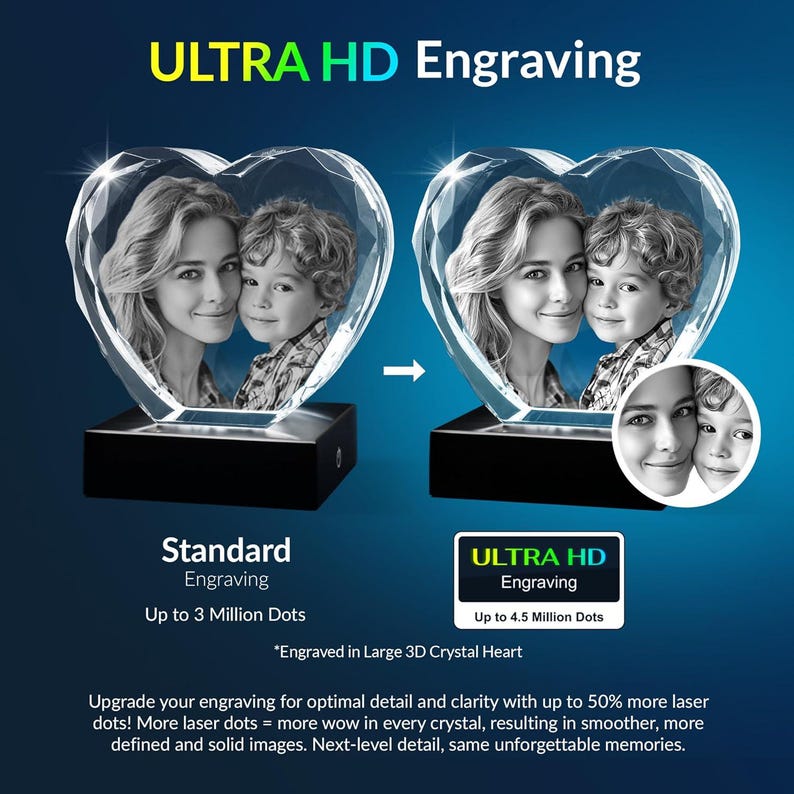 Artpix 3D Crystal Photo Personalized Fathers Day Gifts for Dad, Men ...