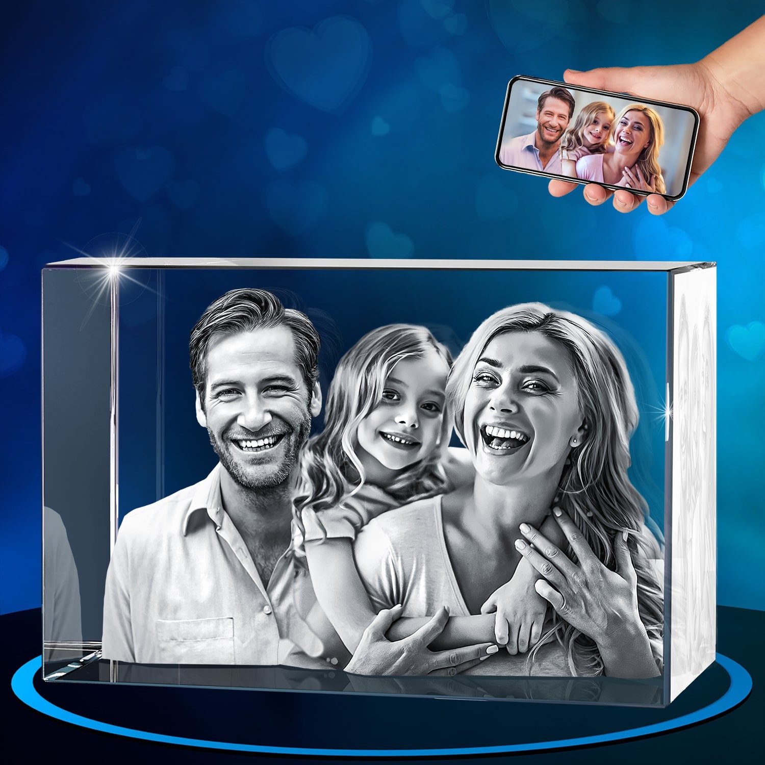 Artpix 3D Crystal Photo, Personalized Gifts for Women, Wife, Men, Mom ...