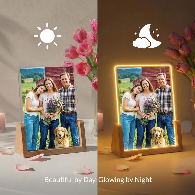 Personalized Acrylic Photo Plaque, Custom Picture Frame, 1" Thick ...