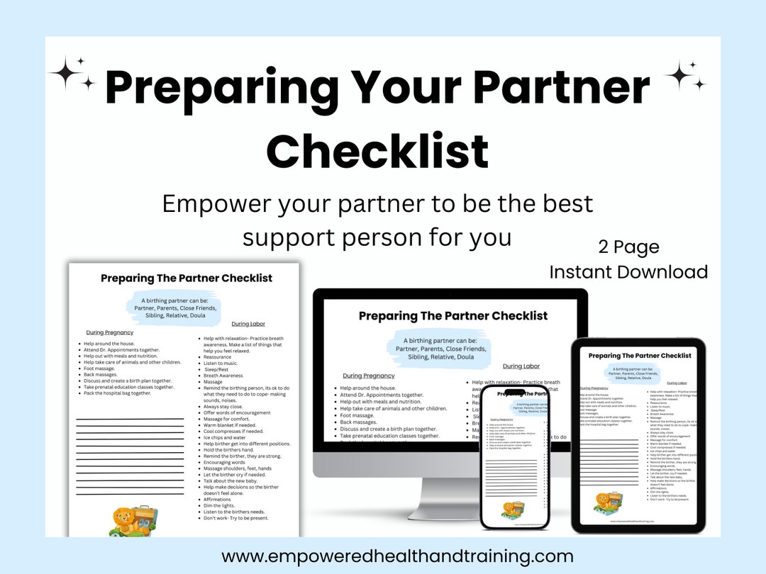 Preparing Your Partner Checklist, Partner Prepares for Delivery ...