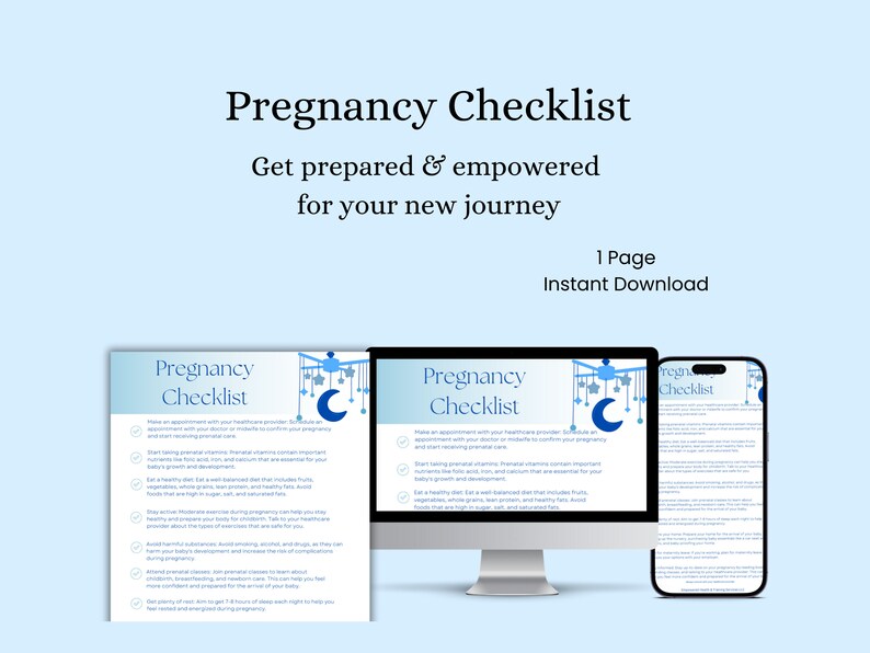 Pregnancy Checklist, Pregnancy Planning, Pregnancy To-do List ...