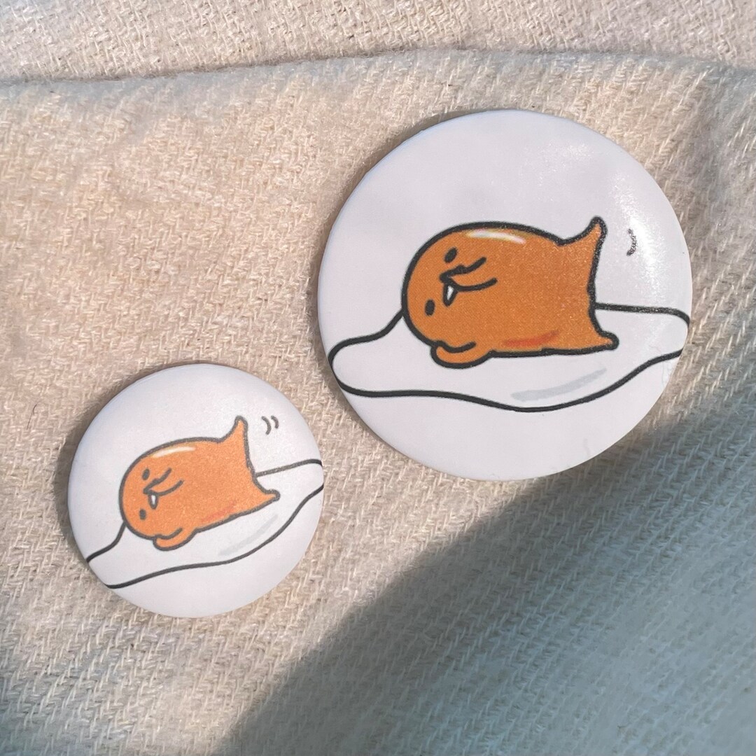 Gudetama Laying Down W White Background - Pin Collector - Funny Pin ...