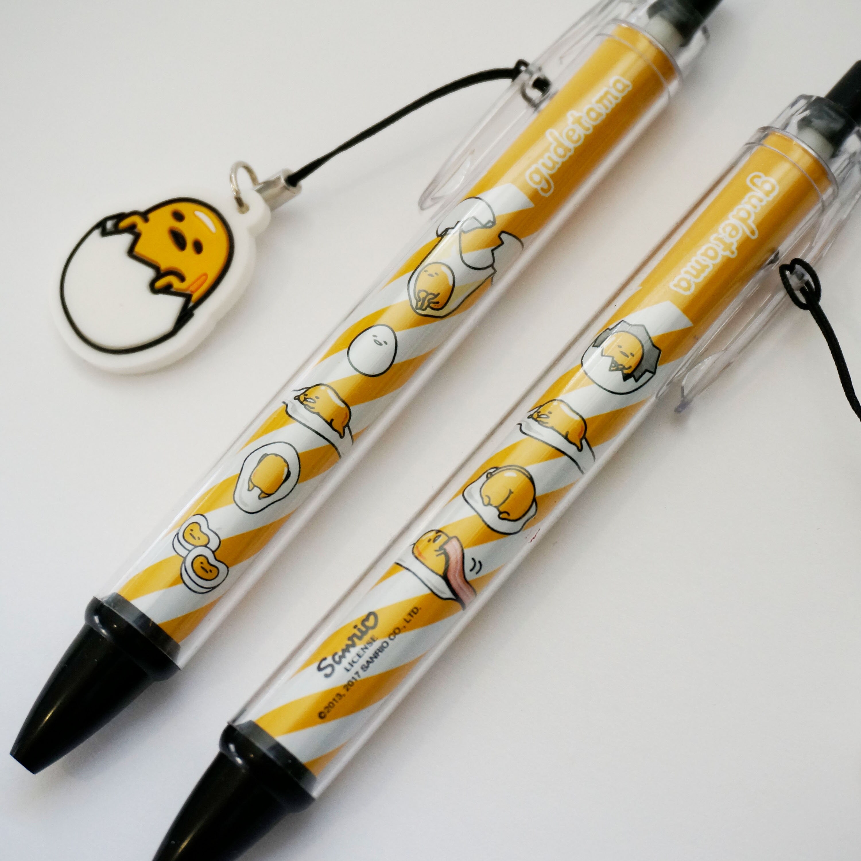 Gudetama Ballpoint Pen with Charm Keychain Dangler Retractable | Etsy