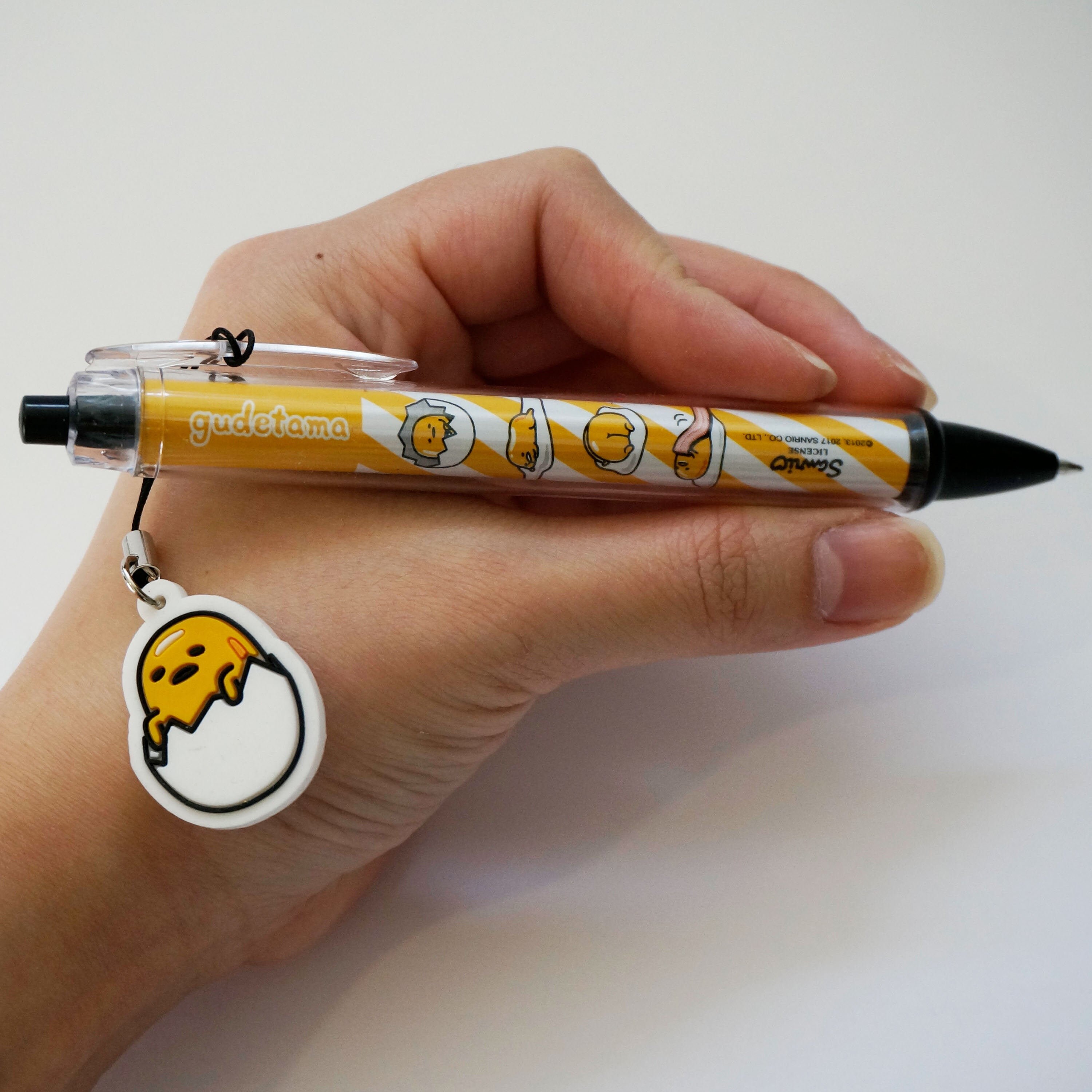 Gudetama Ballpoint Pen with Charm Keychain Dangler Retractable - Etsy.de