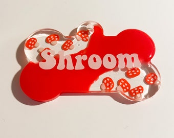 Mushroom Name Tag - Etsy