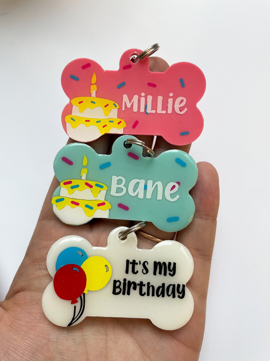 Birthday Dog Tag - Etsy