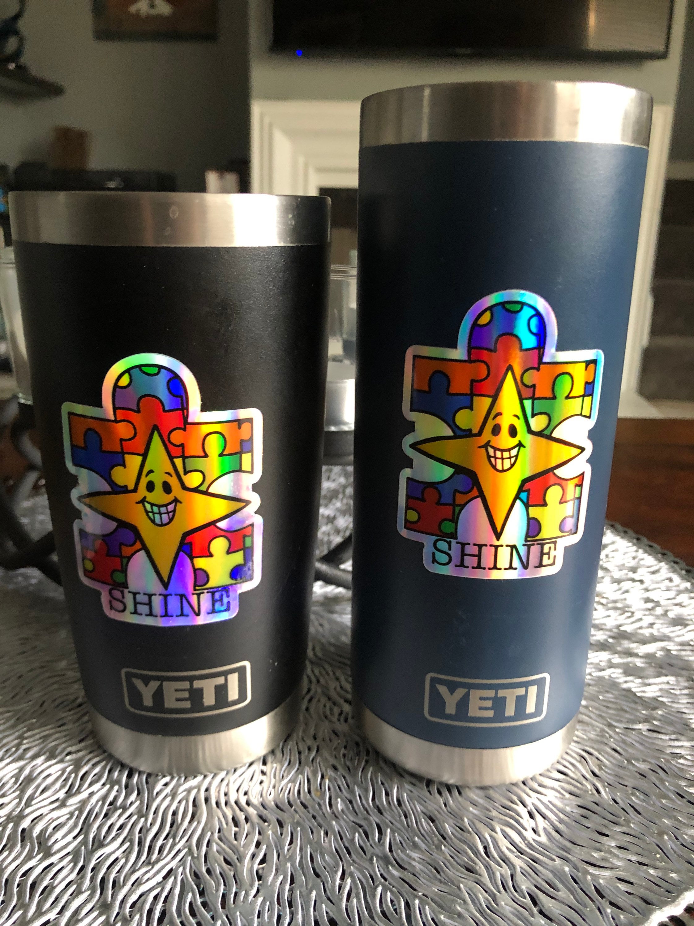 Colorful Autism Stella Holographic Sticker - Etsy