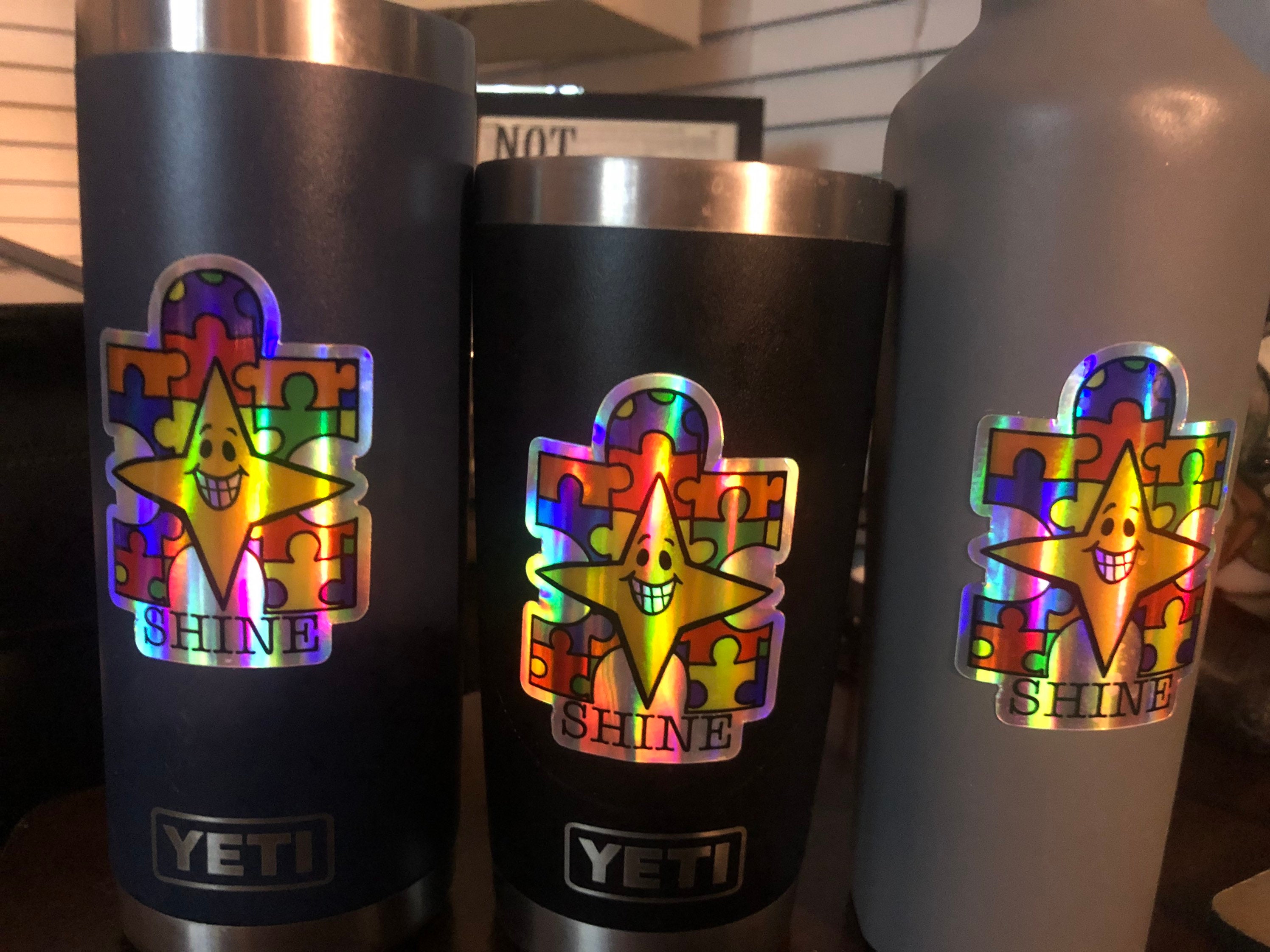 Colorful Autism Stella Holographic Sticker - Etsy