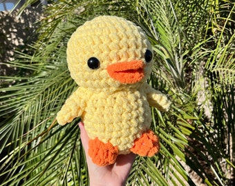 ANNABEL the Yellow Duckling With Hat Crochet Soft Duck Animal - Etsy