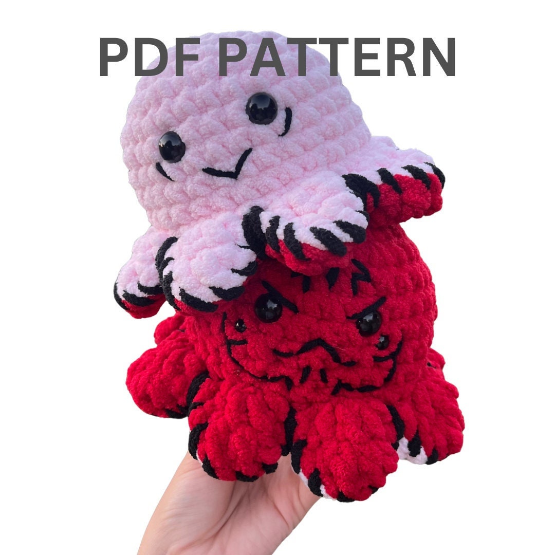 Cursed Reversible Octopus PATTERN - Etsy