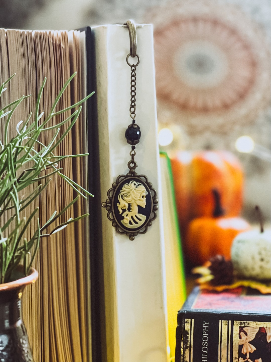 Skeleton Lady Bookmark Skull Cameo Bookmark Blind Date With a Book ...