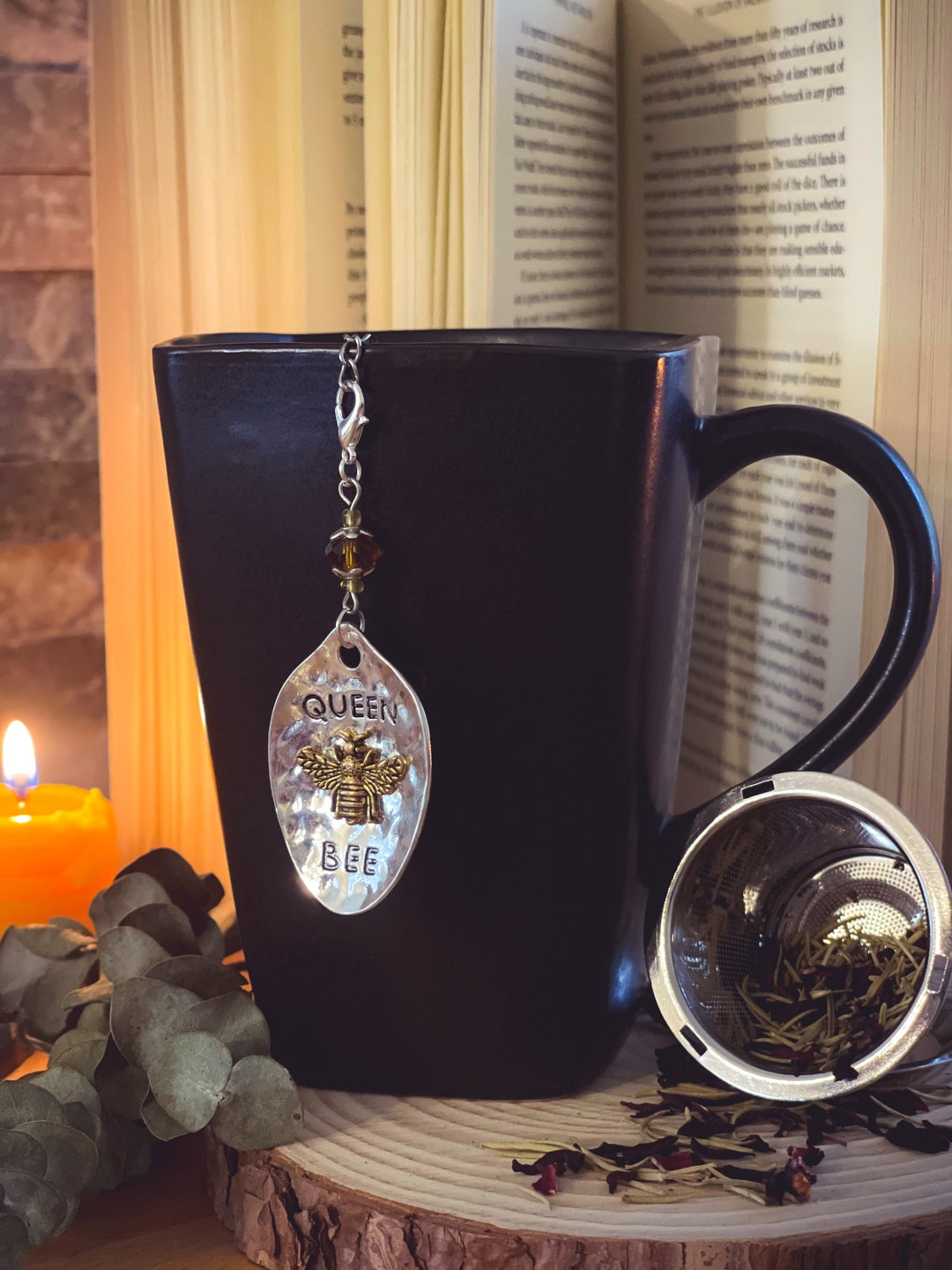 Bee Tea Infuser Honey Bee Tea Strainer Queen Bee Tea Infuser Honeycomb ...