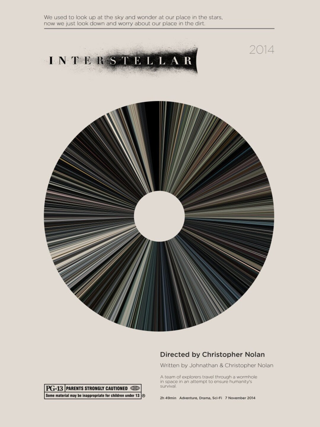 Interstellar | Movie Barcode Poster — Print, Movie Poster, Retro, Wall ...