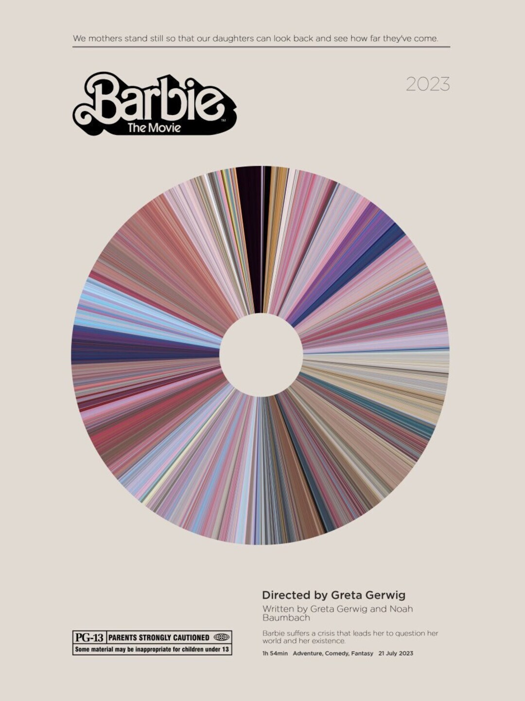 Barbie | Movie Barcode Poster — Print, Movie Poster, Retro, Wall Art ...