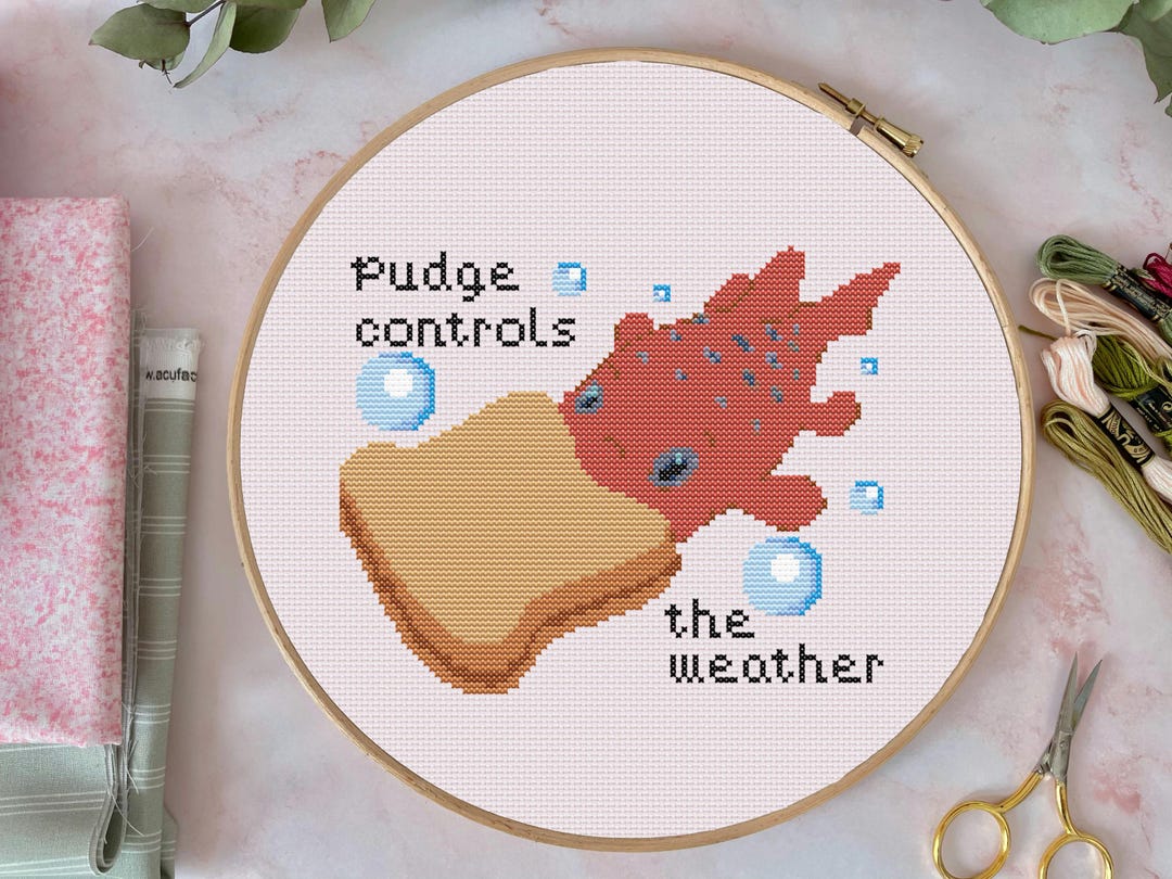 Pudge the Fish Cross Stitch / Instant PDF Download - Etsy