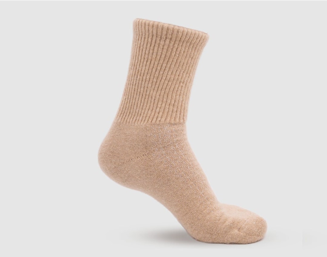 Undyed Camel Wool Socks From Mongolia - Beige - Natural Wool - Etsy