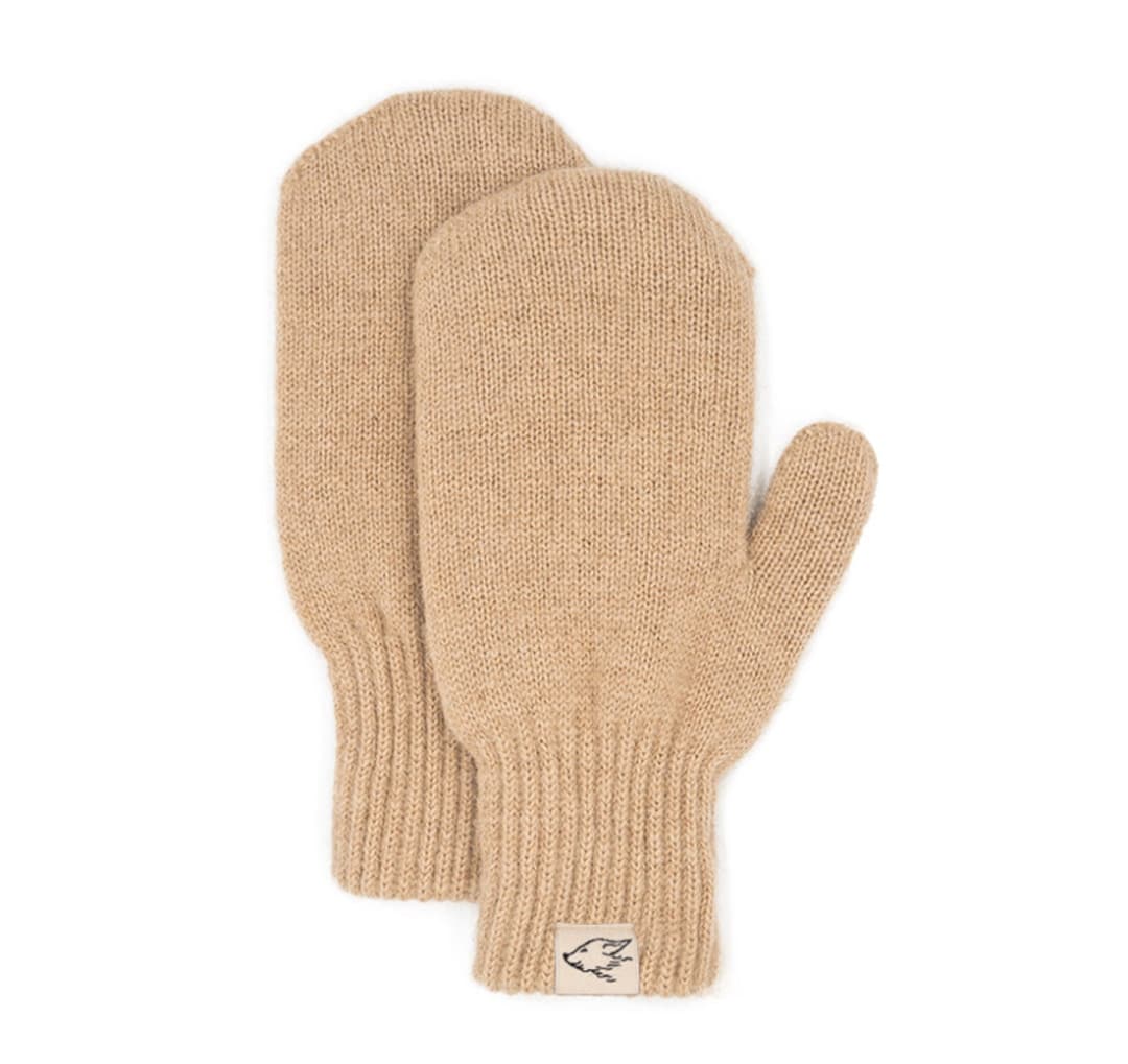 Double-layered Camel Wool Mittens – Extra Warm Winter Mittens Made From ...