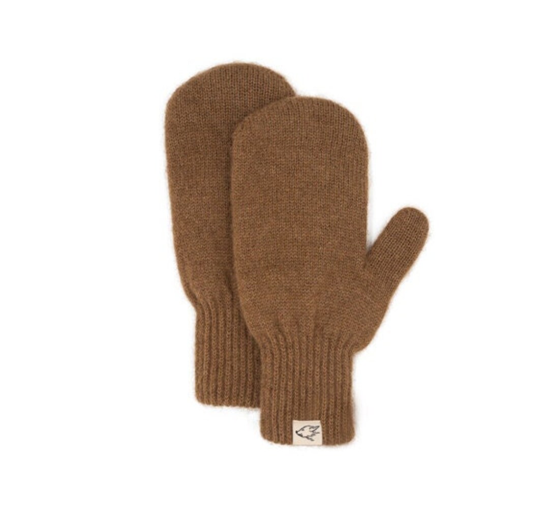 Mittens Made From 100% Undyed Camel Wool Brown - Etsy