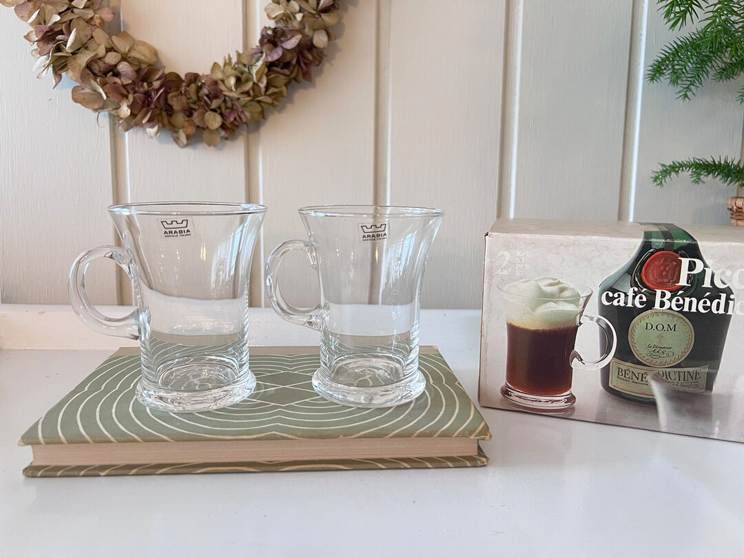 Arabia ‘piccolo’ Mugs by Heikki Orvola | Pair of Finnish Modern Glass ...