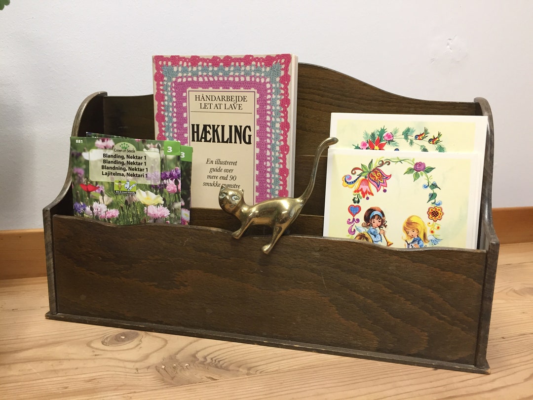 Vintage Letter Organizer | Large Wooden Letter / Mail Rack Holder ...