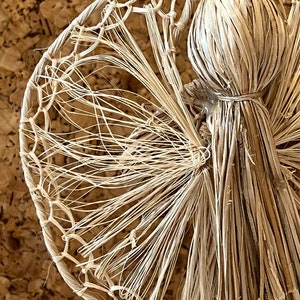 Straw Wicker Tree Topper Angels Set of 2 Angels Scandinavian Christmas ...