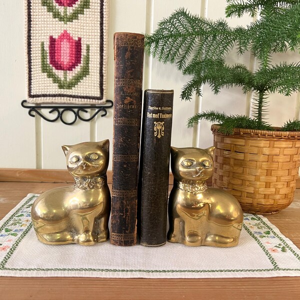Cat Bookends - Etsy