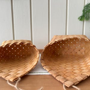 Vintage Pair of Spoon Baskets for Wallhang 1970s Danish Bohemian ...