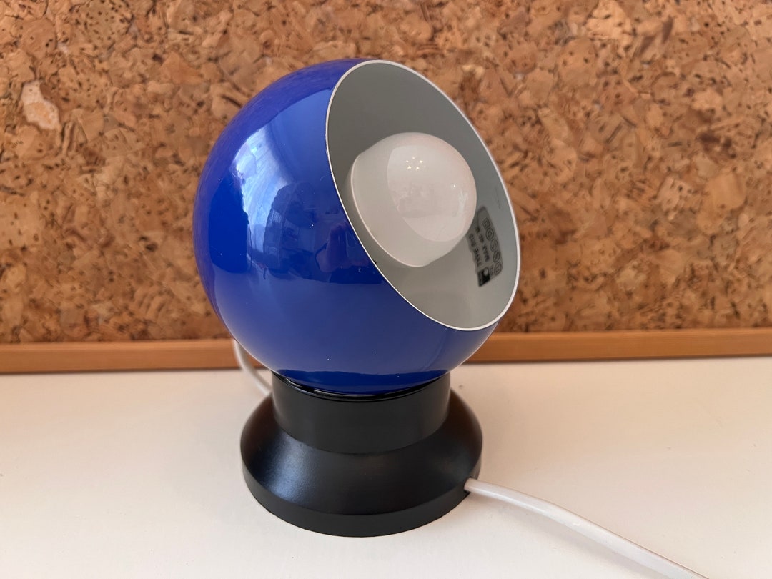 Cool Cobalt Blue Wall Lamp ES Horn Danish Design 1980s Space Age Lamp ...