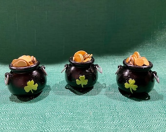 Pot of Gold Coins St. Patrick's Day Miniature Accessories - Etsy