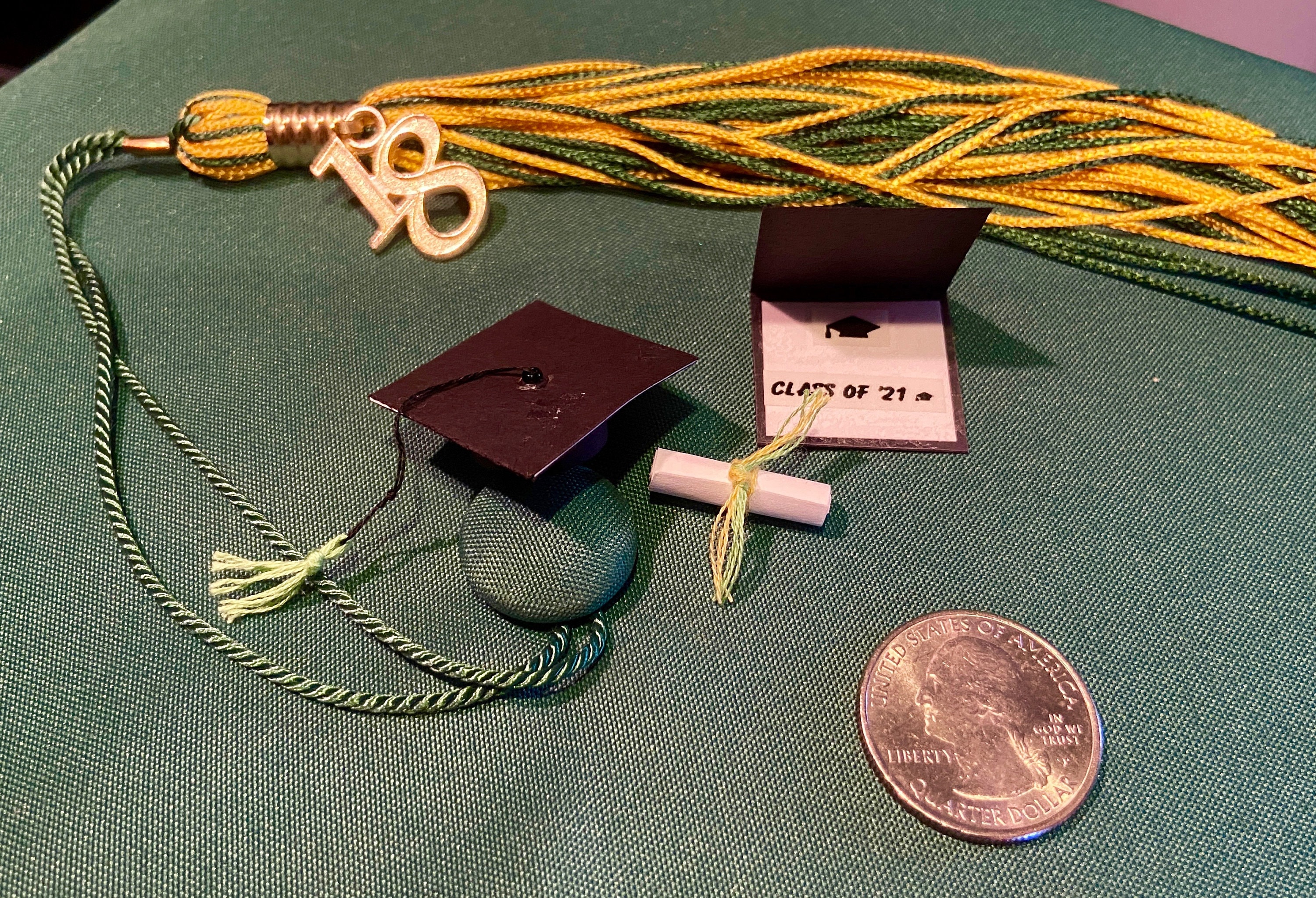 Miniature Graduation Cap and Diploma | Etsy