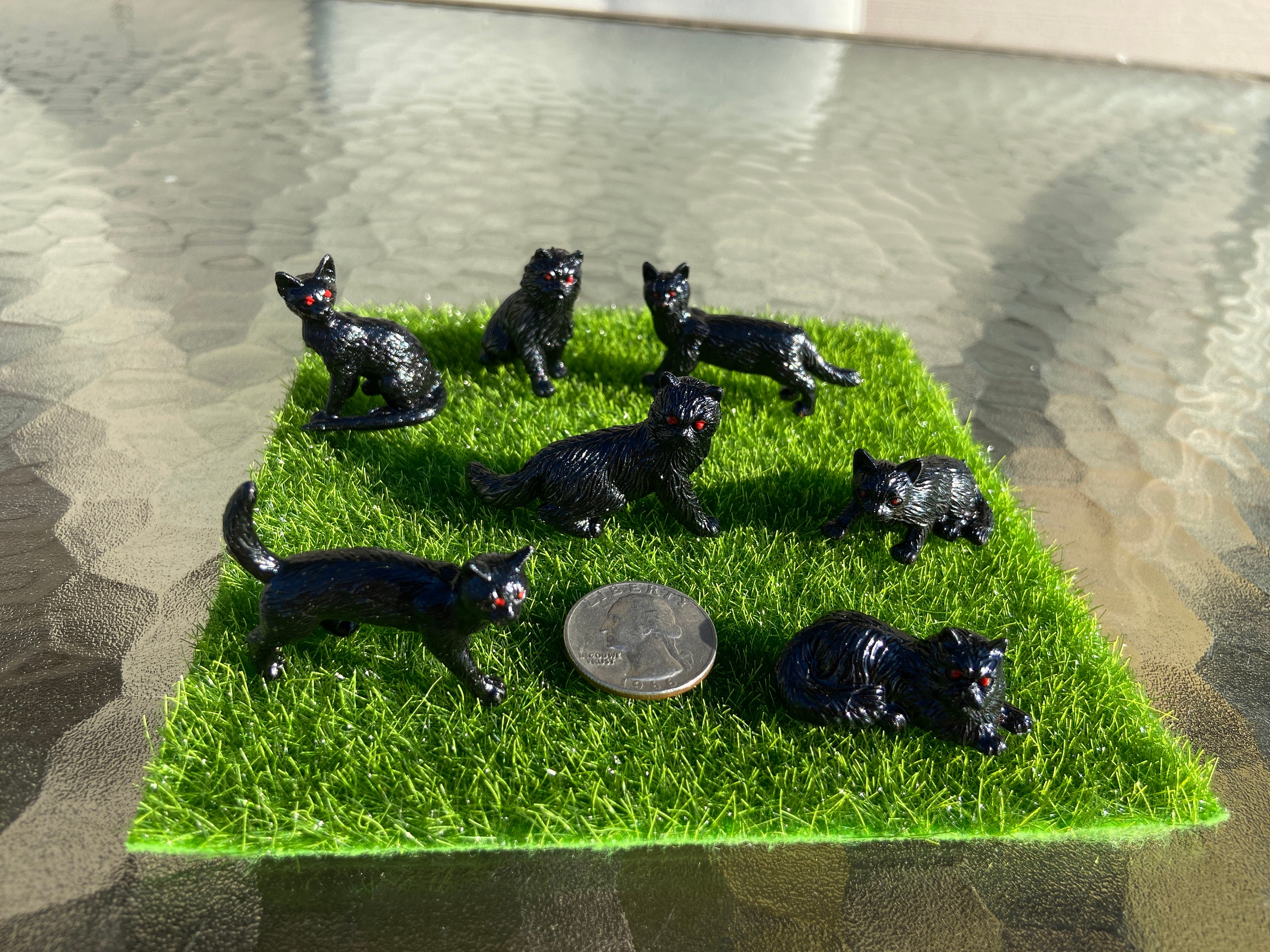 Miniature Black Cats - Etsy
