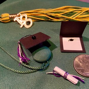 Miniature Graduation Cap and Diploma - Etsy
