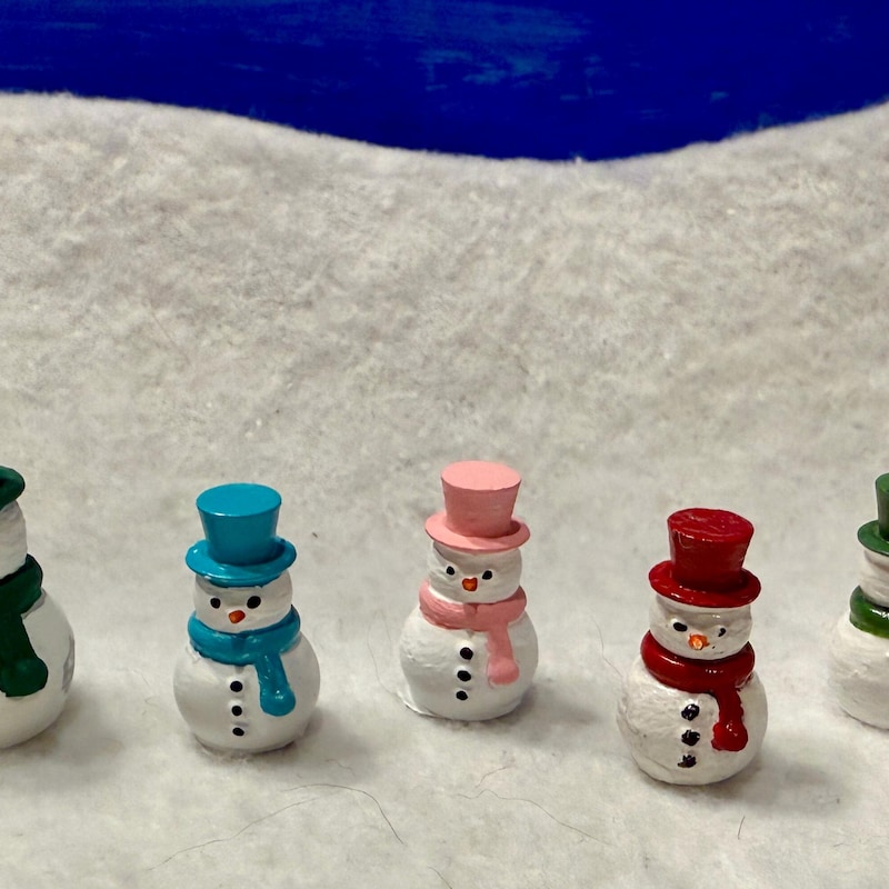 Miniature Snowmen - Etsy
