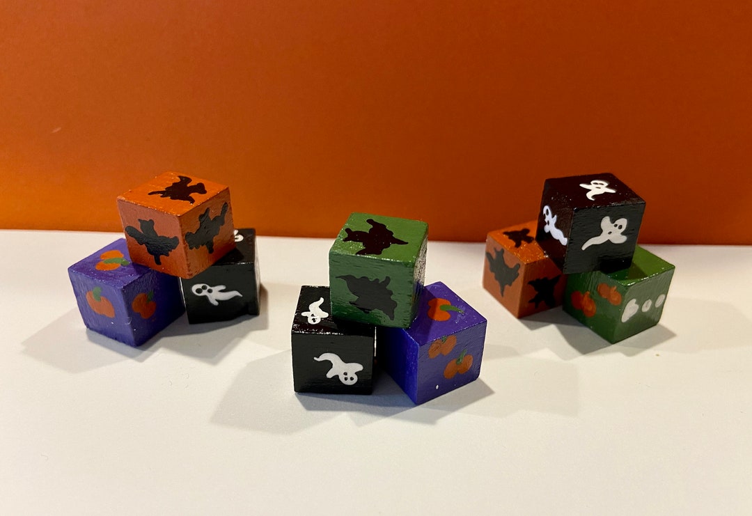 Miniature Halloween Building Blocks - Etsy
