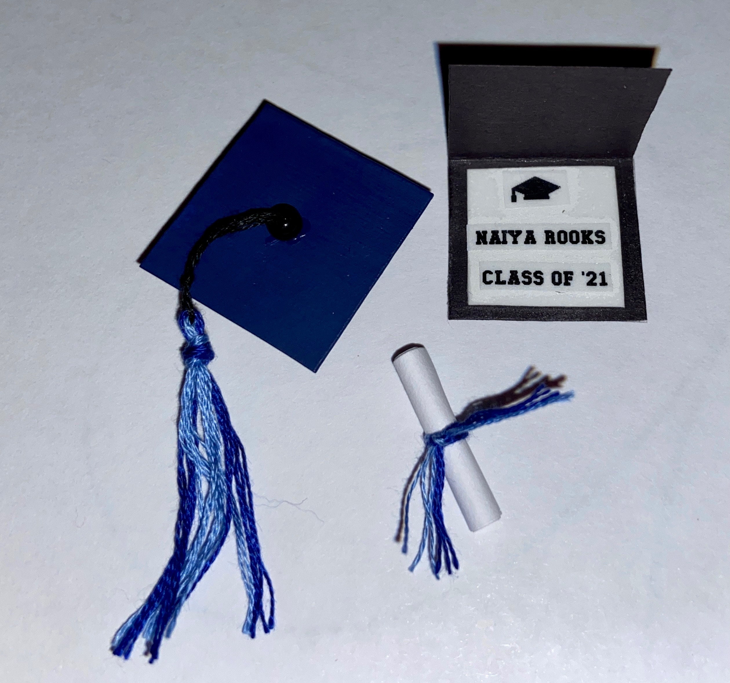 Miniature Graduation Cap and Diploma | Etsy
