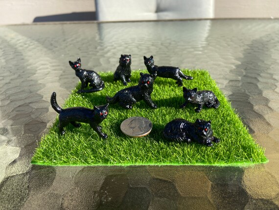Miniature Black Cats - Etsy