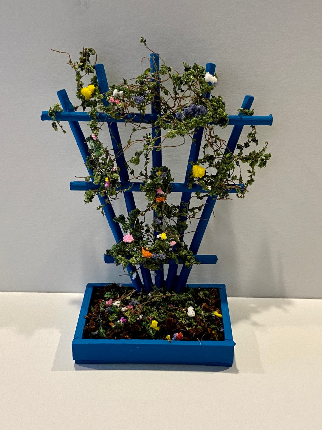 Miniature Trellis With Ivy - Etsy