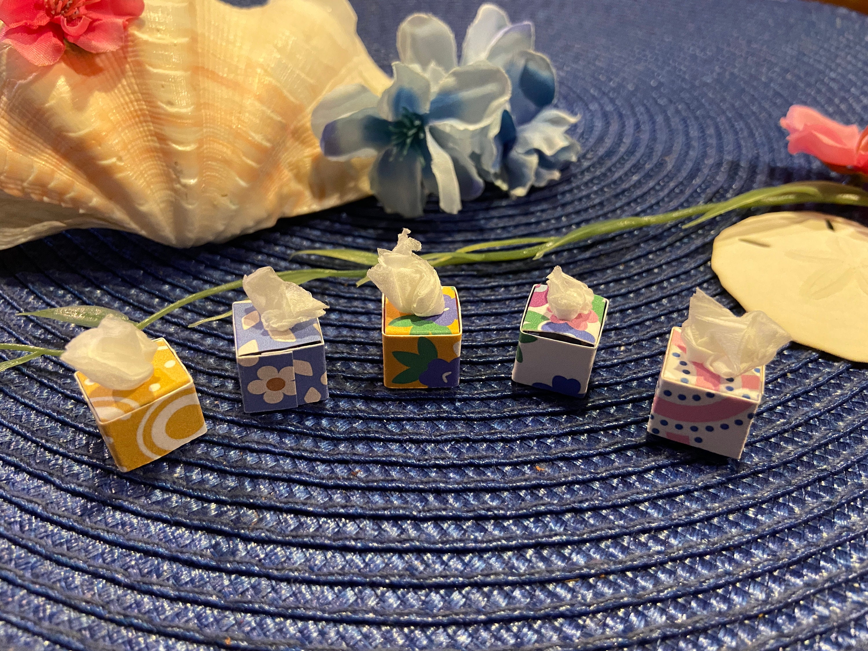 Miniature Cubed Tissue Boxes - Etsy