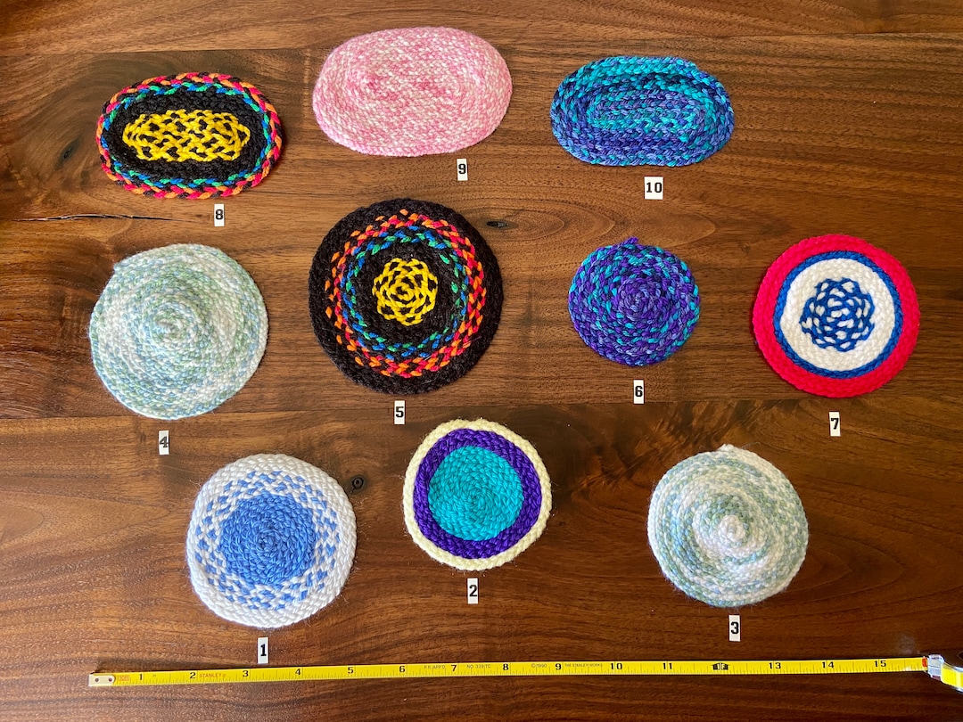 Miniature Handmade Oval and Circular Braided Rugs - Etsy